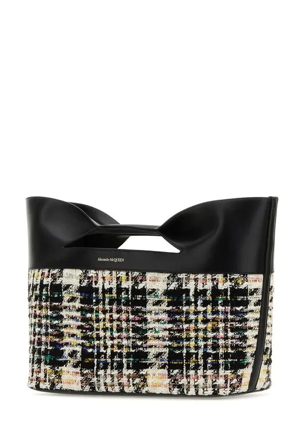 Alexander McQueen Leather And Patterned Tote Bag