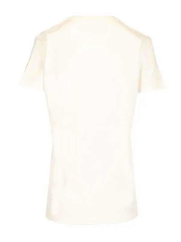 Moncler Short Sleeve Cotton T-shirt - White