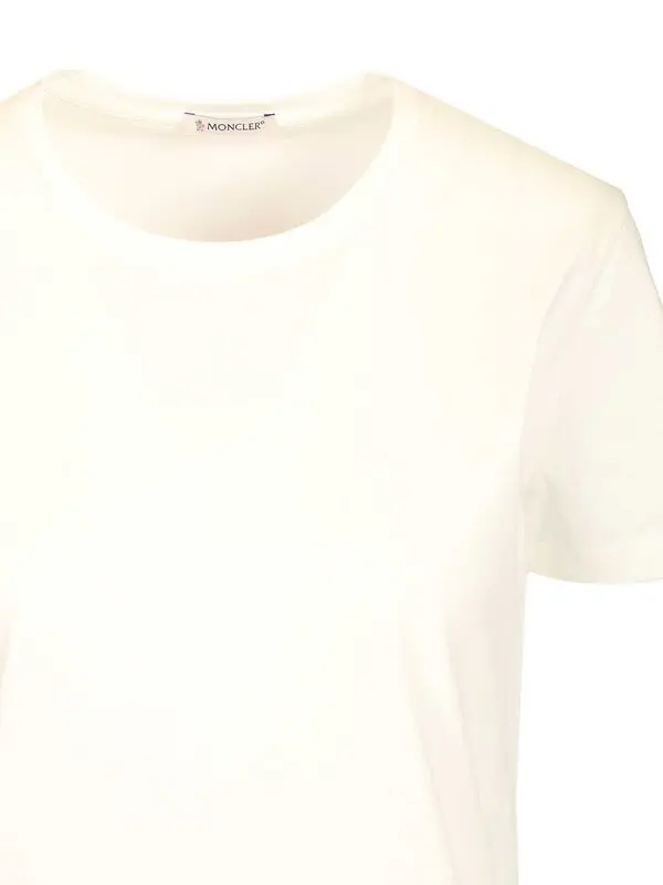 Moncler Short Sleeve Cotton T-shirt - White