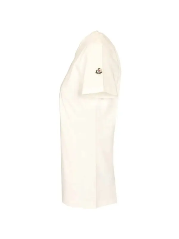Moncler Short Sleeve Cotton T-shirt - White