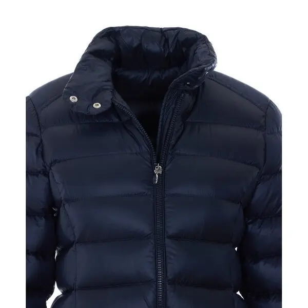 Moncler Genet Long Down Padded Coat - Blue