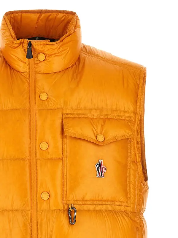 Moncler Uychi Quilted Water-repellent Vest - Yellow