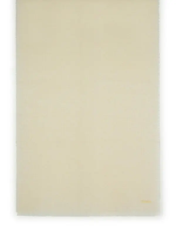 Max Mara Magico' Virgin Wool Scarf Tela - Cream