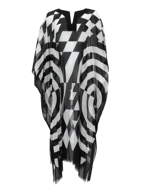 Dries Van Noten Printed Cotton Kaftan - Multicolor