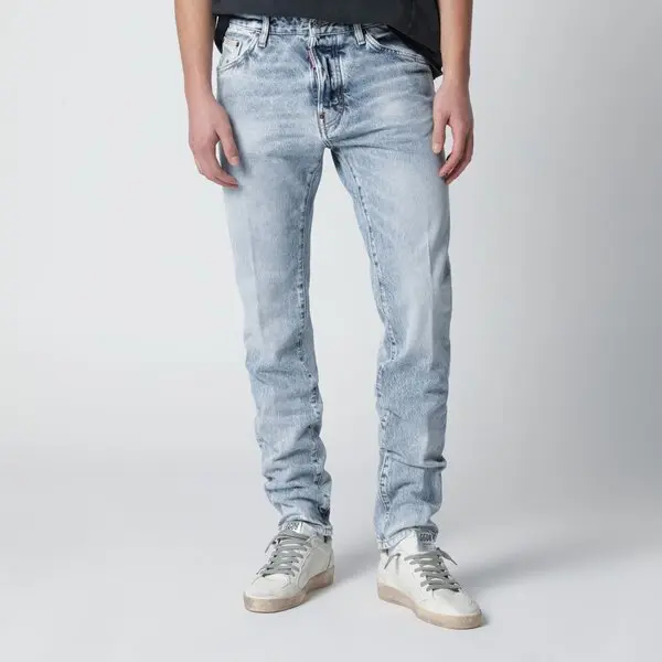 Dsquared2 Vintage Effect Stretch Denim Jeans