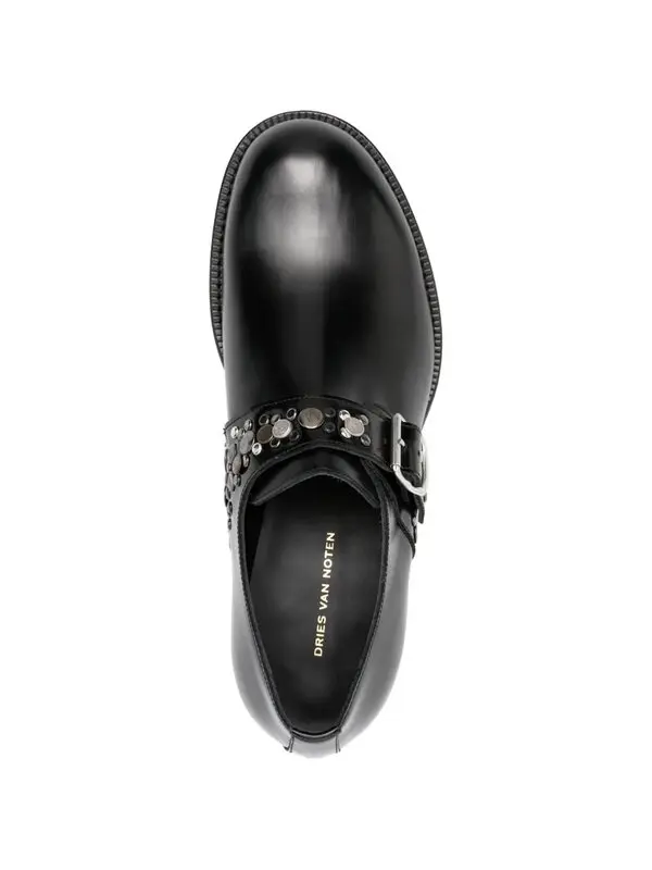 Dries Van Noten Leather Belted Loafer