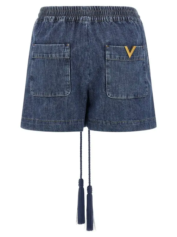Valentino Garavani Vgold Crêpe Couture Shorts