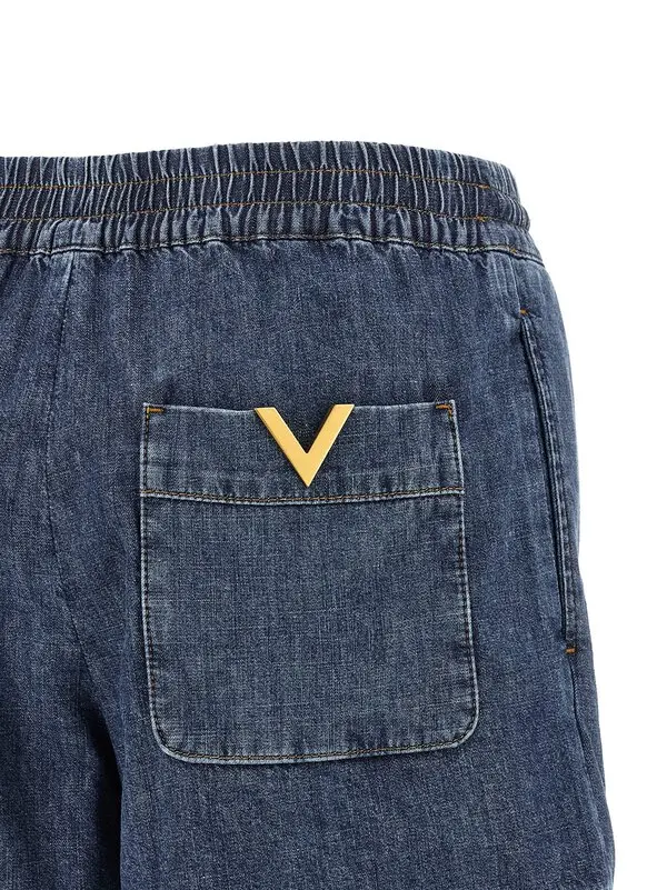 Valentino Garavani Vgold Crêpe Couture Shorts