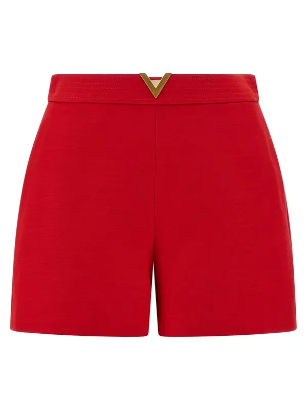 Valentino Garavani Vgold Crêpe Couture Shorts