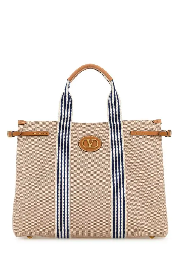 Valentino Garavani Two-tone Canvas Shopping Bag