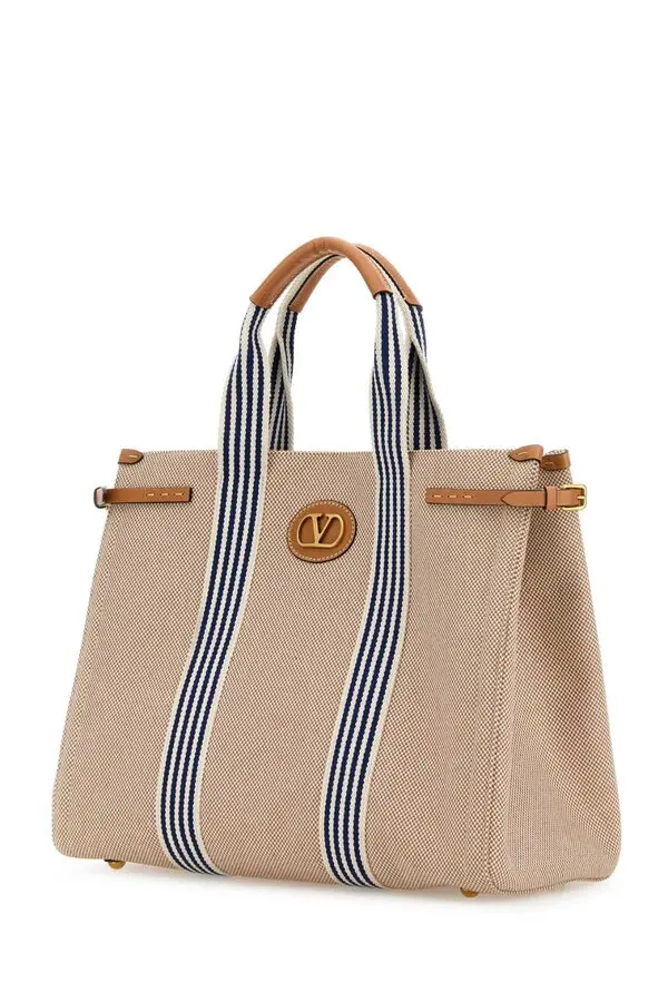 Valentino Garavani Two-tone Canvas Shopping Bag