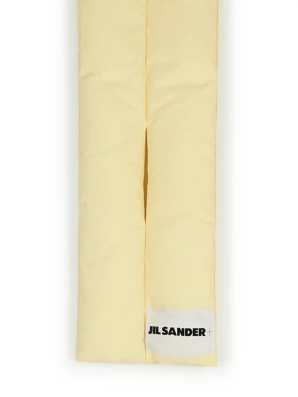 JIL SANDER Ivory Polyester Scarf - Cream