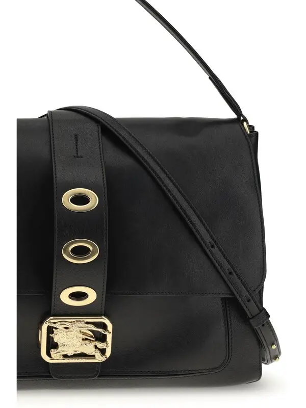 Burberry Medium Rider Handbag - Black