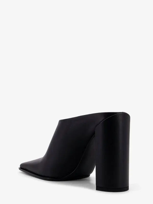 Alaïa Square Toe Leather Block Heel Mules - Multicolor