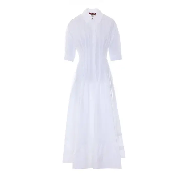 Max Mara Cotton Poplin Dress - White