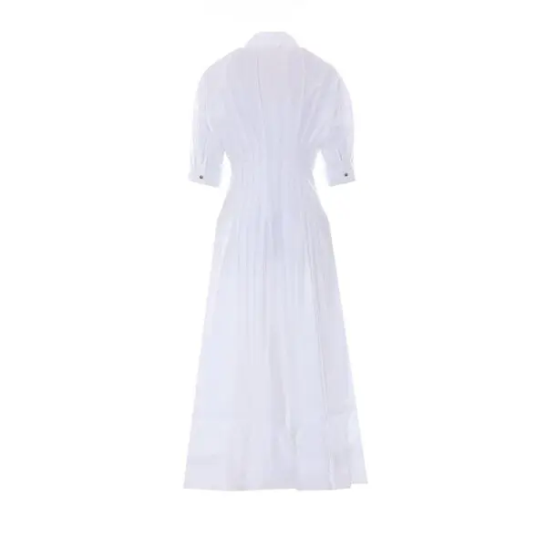 Max Mara Cotton Poplin Dress - White