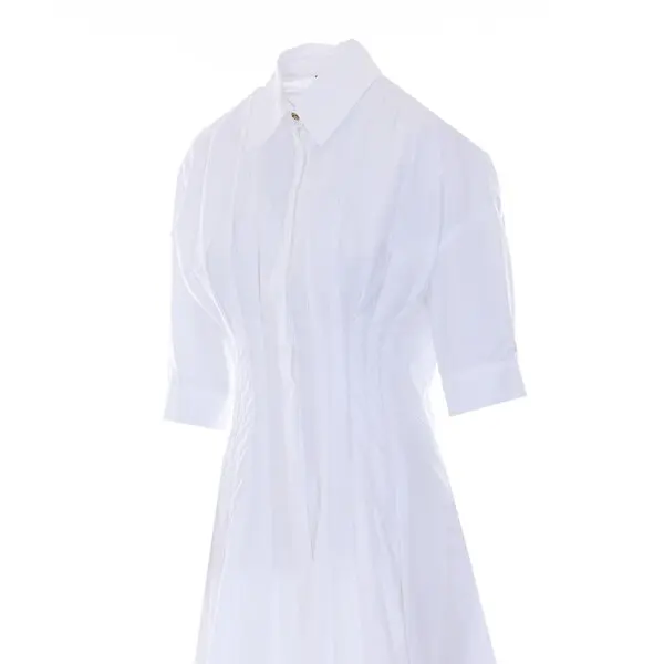Max Mara Cotton Poplin Dress - White