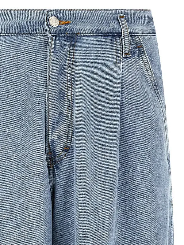 Dries Van Noten Penning Den Wide Leg Jeans - Blue