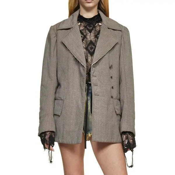 MAISON MARGIELA Wool Blazer - Brown