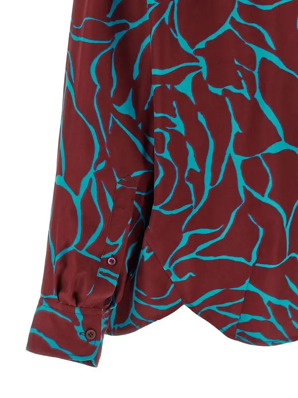 Dries Van Noten Casia Floral Print Viscose Shirt