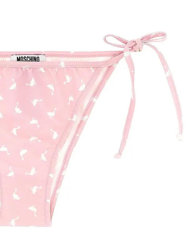 Moschino Goose Print Triangle Bikini