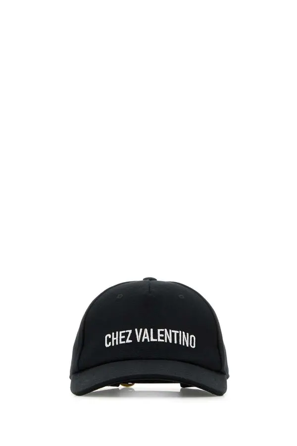 Valentino Garavani Embroidered Cotton Baseball Cap - Blue