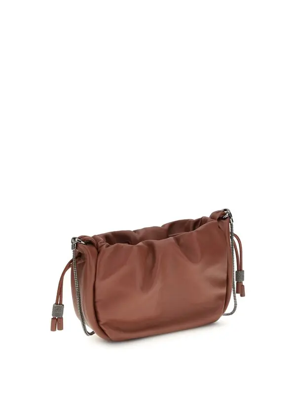 Brunello Cucinelli Bucket Mellow Mini Shoulder Bag - Brown
