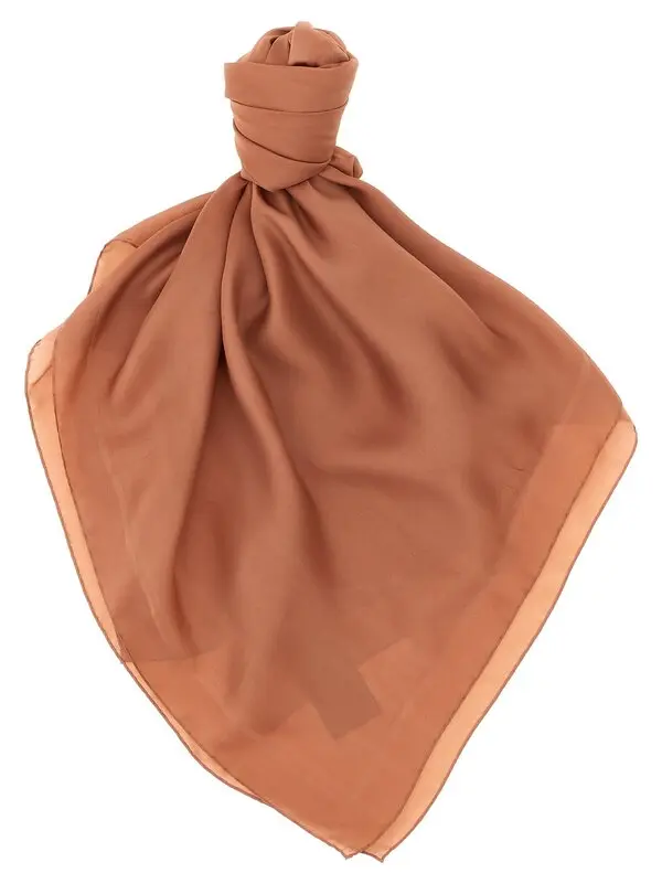 Saint Laurent Cassandre' Scarf - Brown