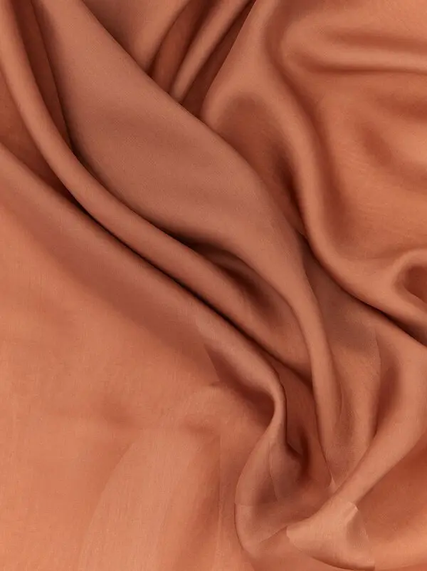 Saint Laurent Cassandre' Scarf - Brown