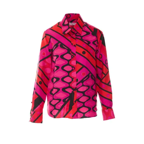 Emilio Pucci Vivara Print Silk Shirt
