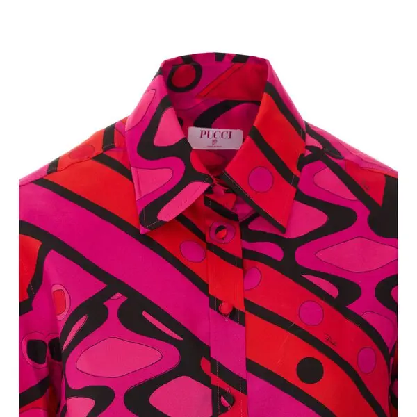Emilio Pucci Vivara Print Silk Shirt