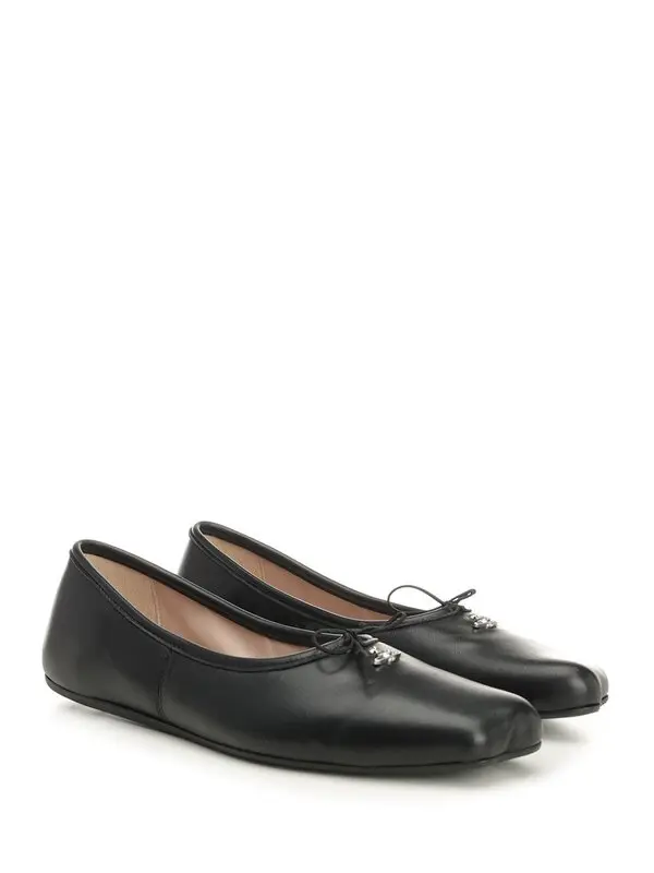 VIVIENNE WESTWOOD Rudolph Ballerina Flats With Orb Bow Detail