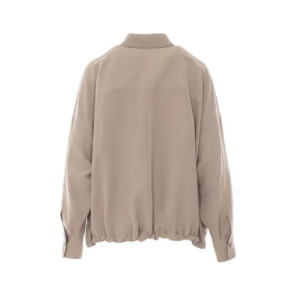 Brunello Cucinelli Viscose And Linen Twill Fluid Shirt