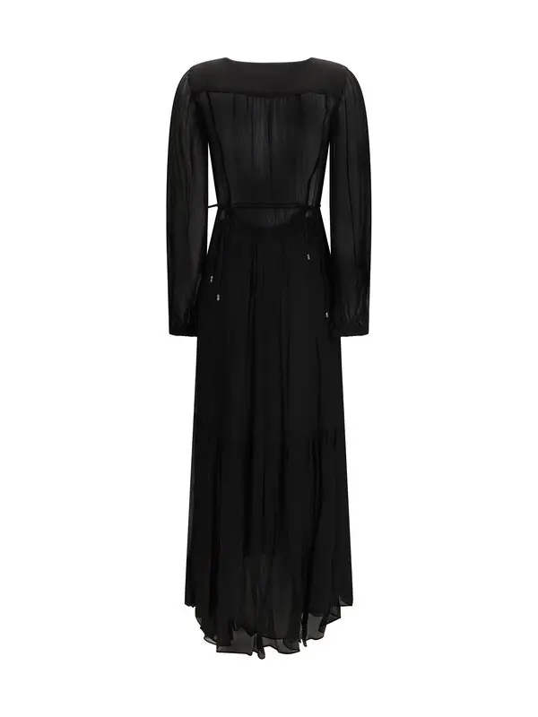 Isabel Marant Étoile Buttoned Sheer Long Dress