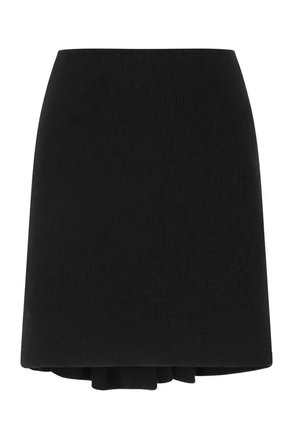 Bottega Veneta Wool Blend Skirt - Black
