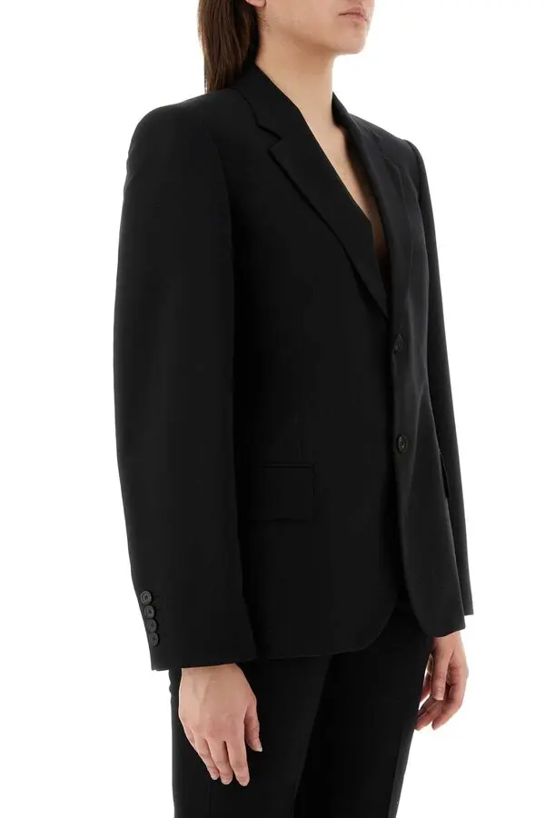Balenciaga Wool Blazer - Black