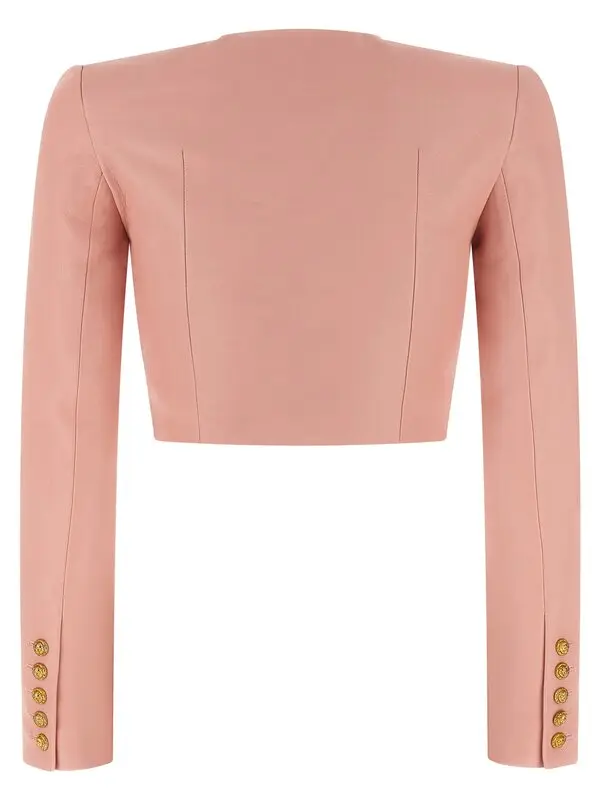 Balmain Testa Di Leone Bolero Blazer - Pink