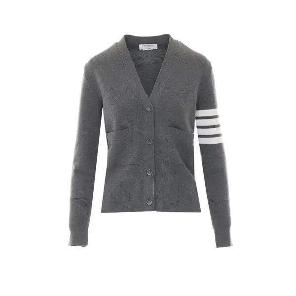 Thom Browne Milano Classic Cardigan - Gray