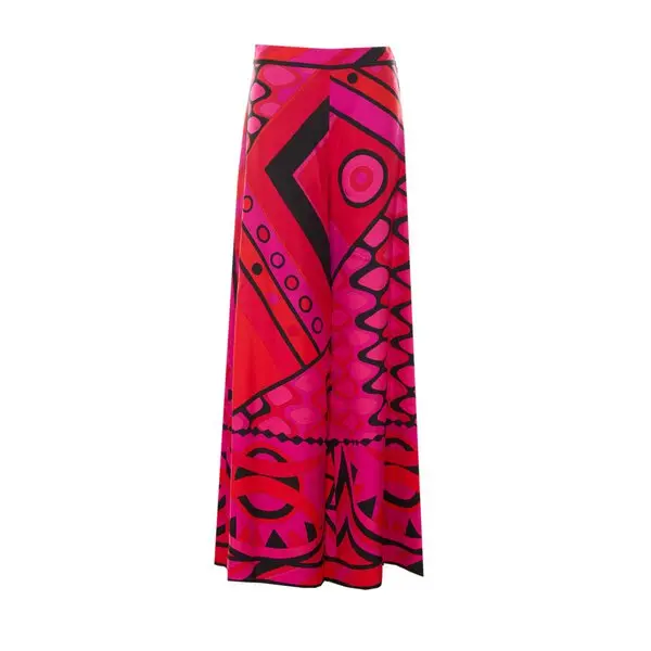 Emilio Pucci Vivara Print Silk Pants - Multicolor