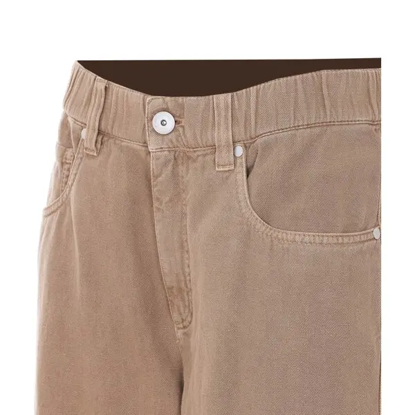 Brunello Cucinelli Contemporary Trousers With Jewelry Embellishment