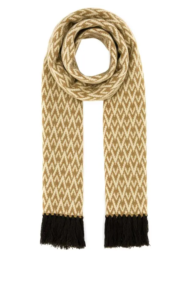 Valentino Garavani Embroidered Wool Toute La V Scarf - Multicolor