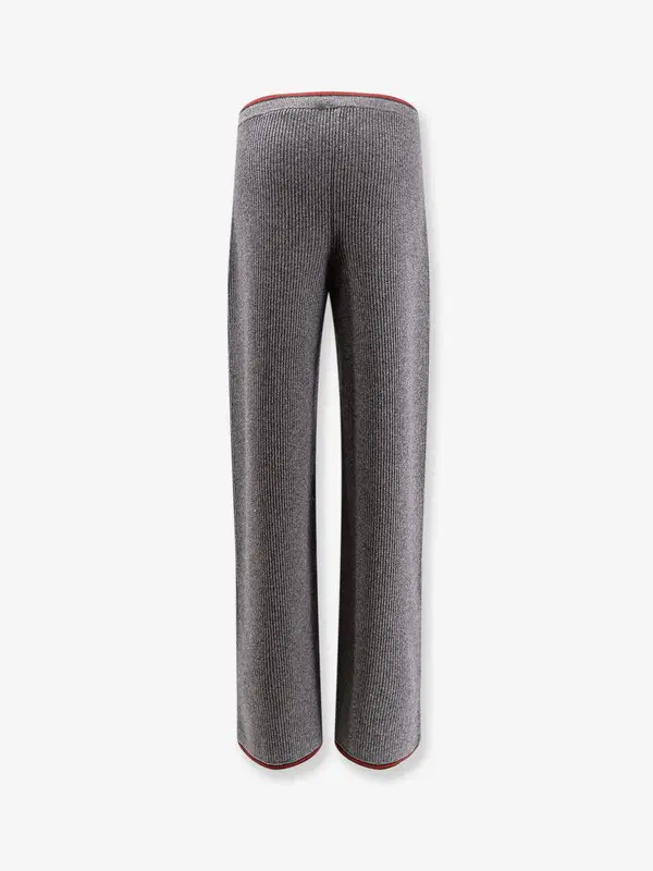 Gucci Ribbed Wool Blend Trousers