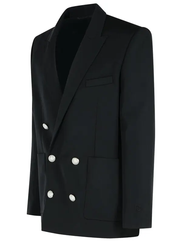 Balmain Virgin Wool Blazer - Black