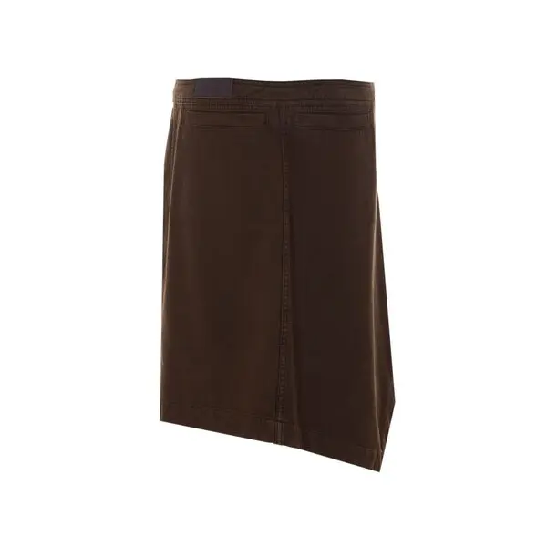 LEMAIRE Asymmetrical A-line Skirt - Brown