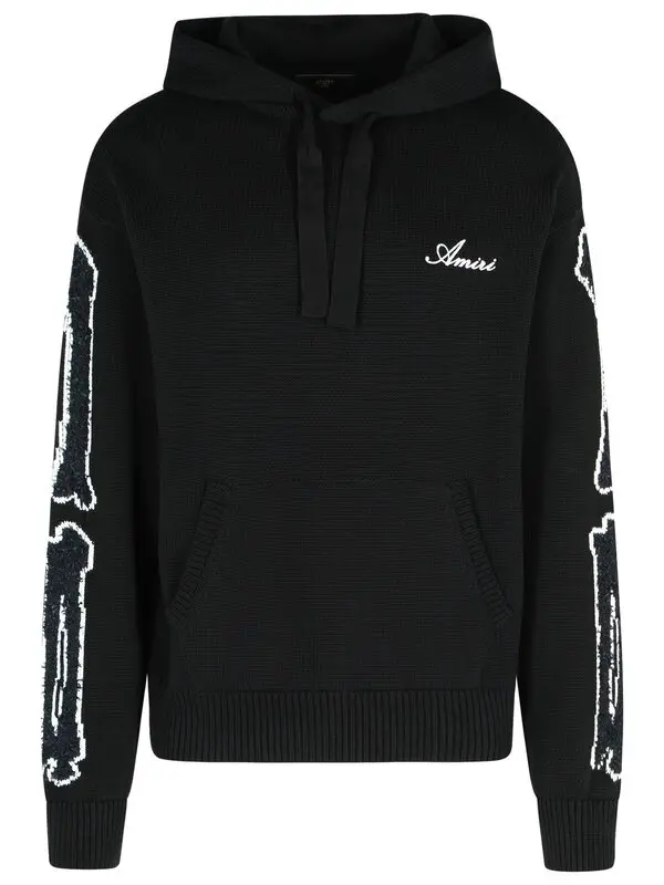 Amiri Bones Cotton Sweater - Black