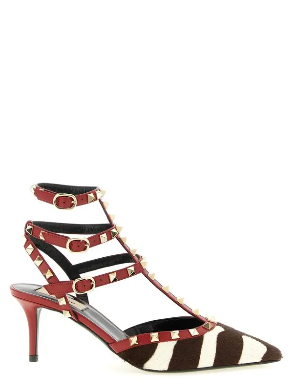 Valentino Garavani Rockstud Pumps With Animal Print - Multicolor