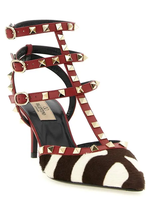 Valentino Garavani Rockstud Pumps With Animal Print - Multicolor