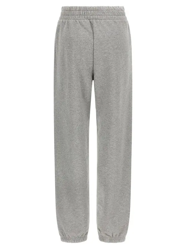 Off-White Joggers With Logo Embroidery - Gray