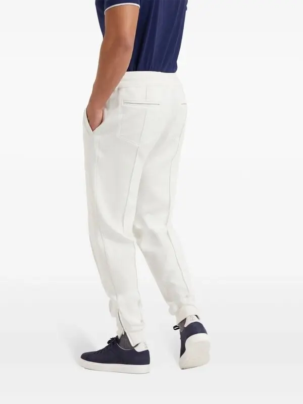 Brunello Cucinelli Linen Pinstriped Twill Pants - Multicolor