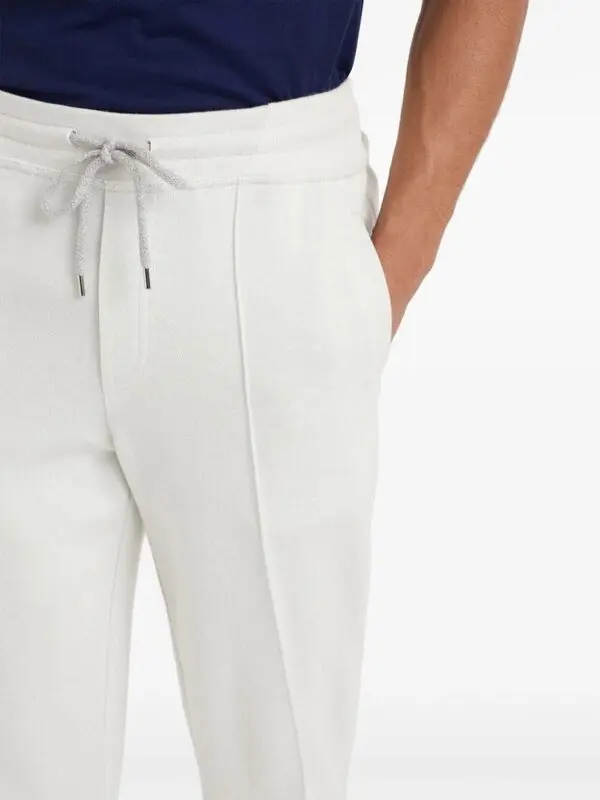 Brunello Cucinelli Linen Pinstriped Twill Pants - Multicolor